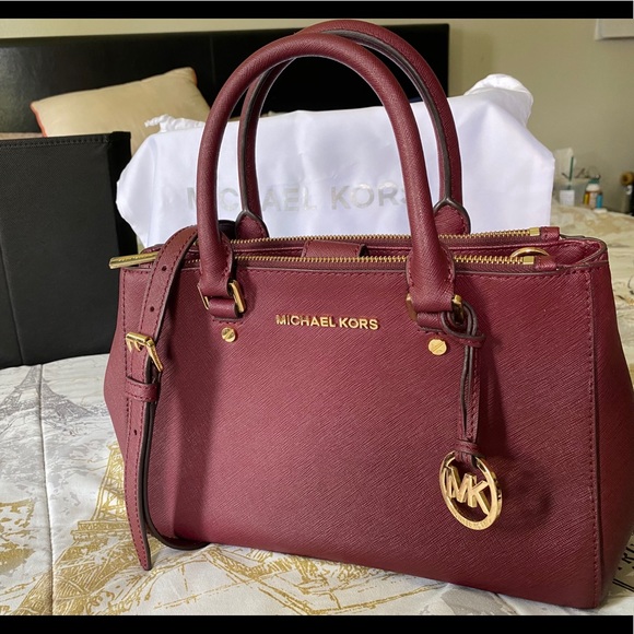 Michael Kors | Bags | Michael Kors Sutton Saffiano Leather Satchel Bag ...